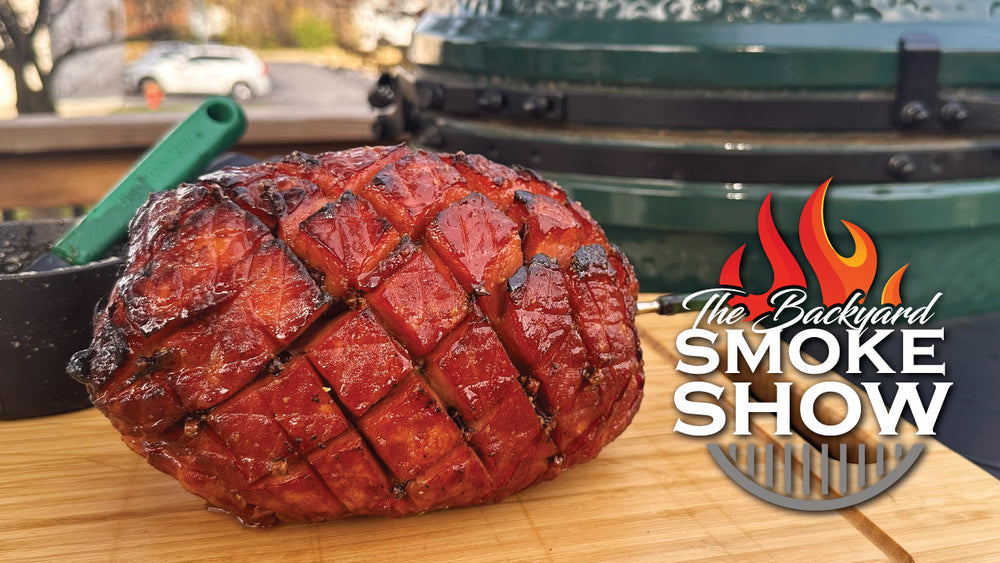 Glazed, Smoked Ham on the Big Green Egg | Backyard Smoke Show – Outdoor ...