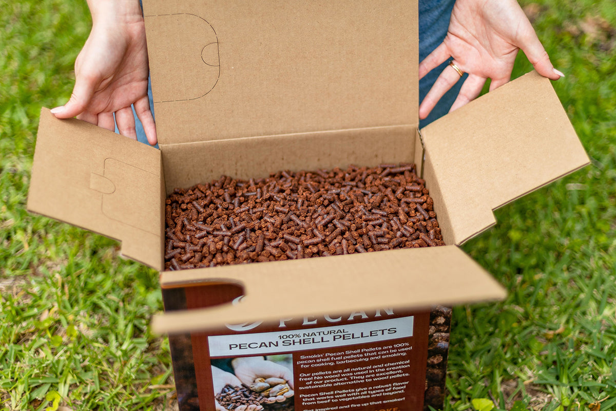 Smokin' Pecan 100% Natural Pecan Shell Pellets - Elevate Your BBQ Game ...