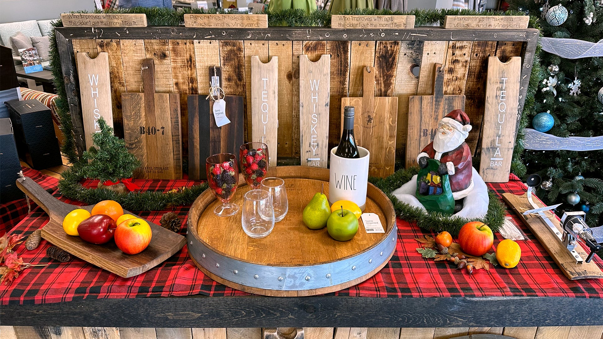 Sono Inspired | Reclaimed Wine & Whiskey Barrel Goods – Outdoor Home